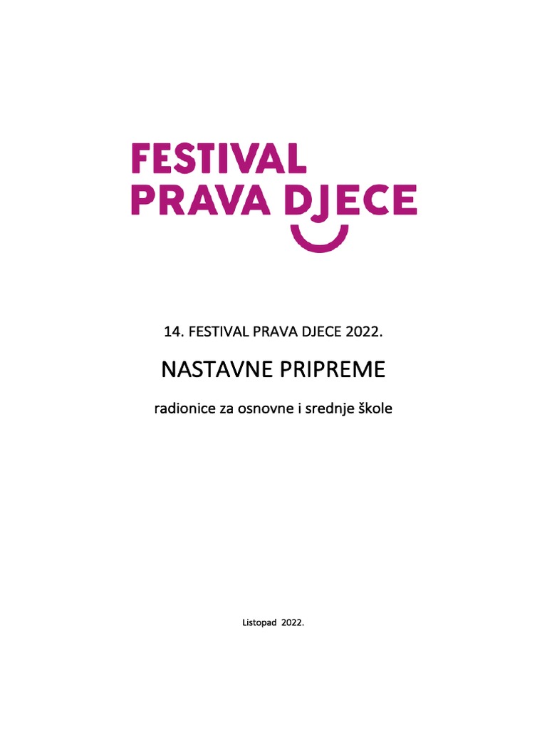 14_FESTIVAL_PRAVA_DJECE_NASTAVNE_PRIPREME | PDF