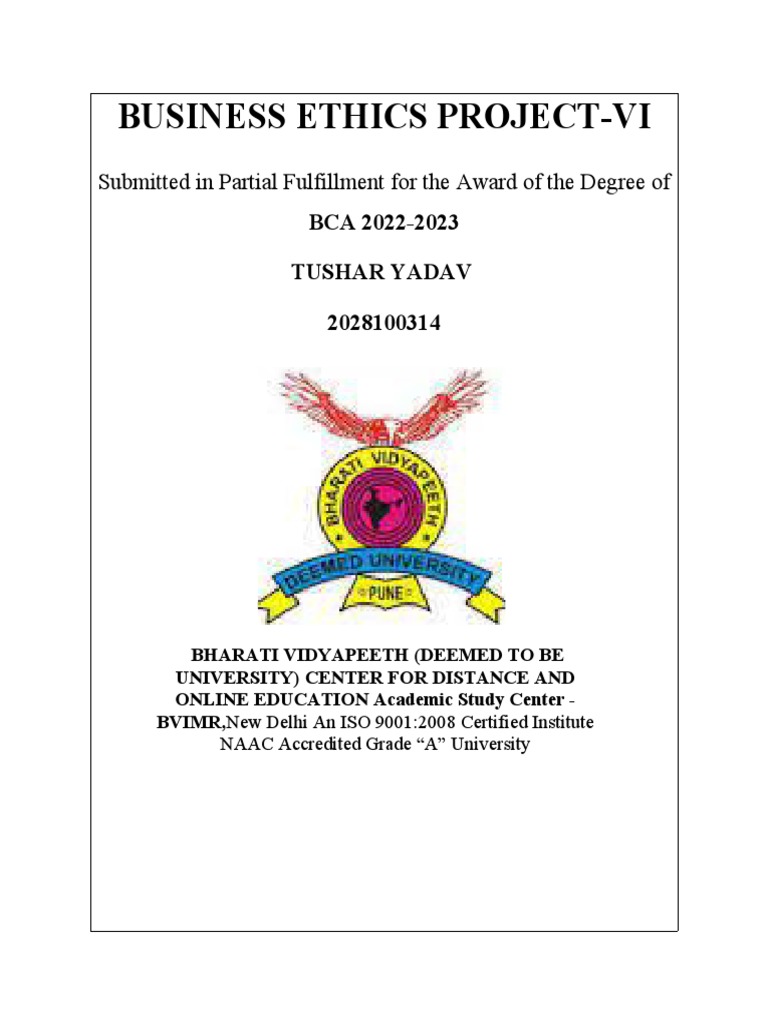 MINI PROJECT Bca Sem 6 PDF | PDF | Cybercrime | Corporate Governance