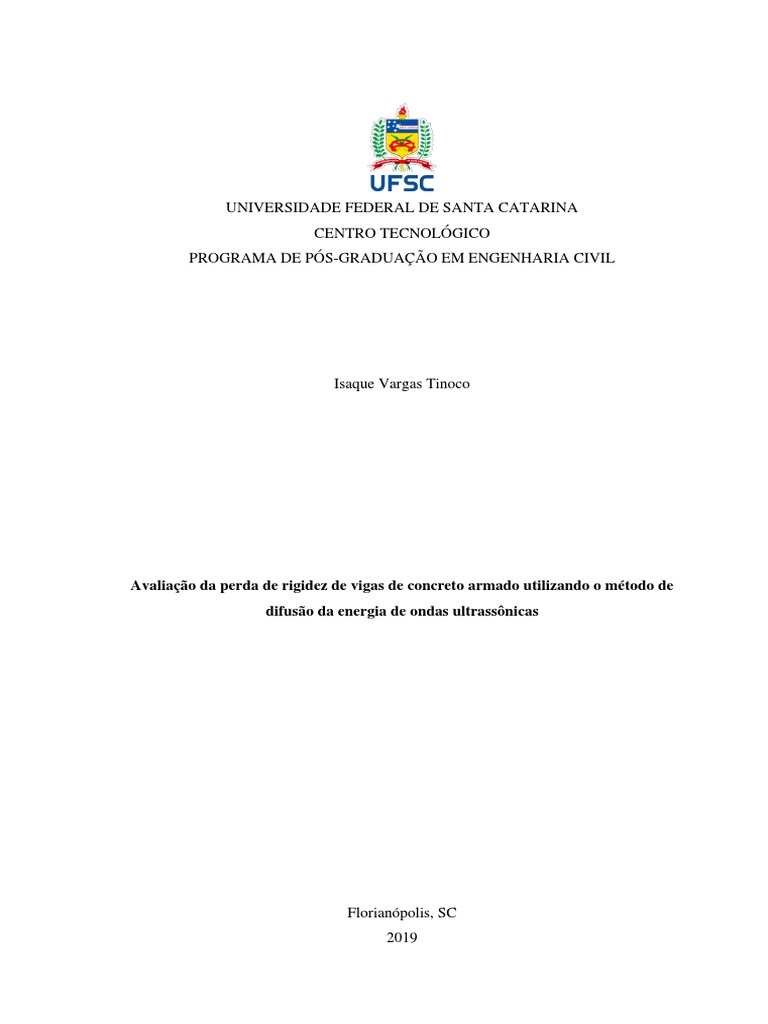 Tinoco (2019) - Avaliação Da Perda de Rigidez de Vigas de Concreto ... Tinoco (2019) - Avaliação Da Perda de Rigidez de Vigas de Concreto ...