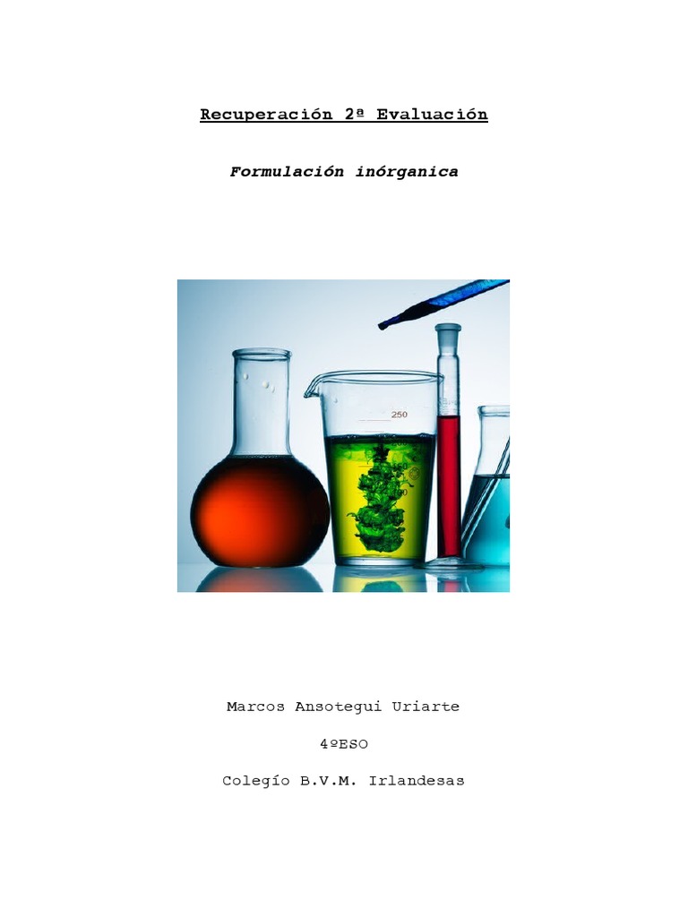 Formulación Inorgánica | PDF