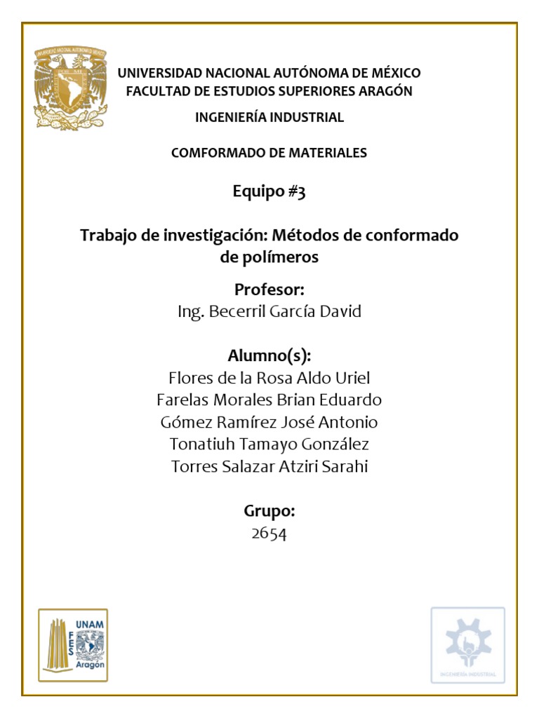 Métodos de Conformado de Polímeros | PDF | Polímeros | Elastómero