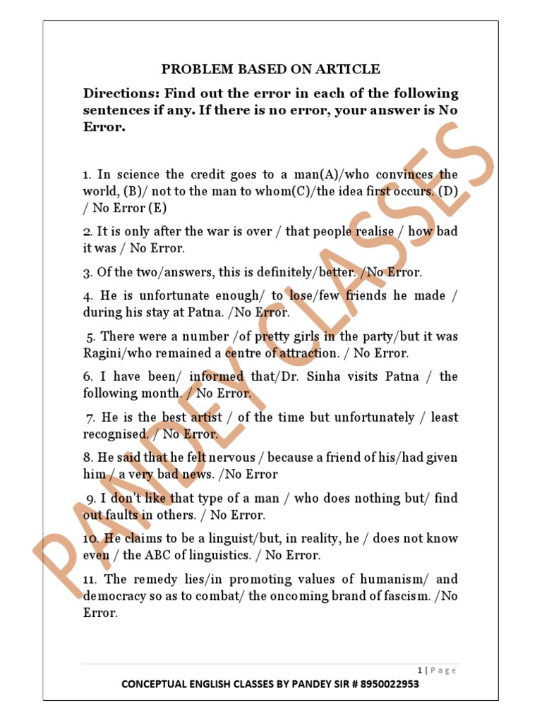 Article Practice | PDF