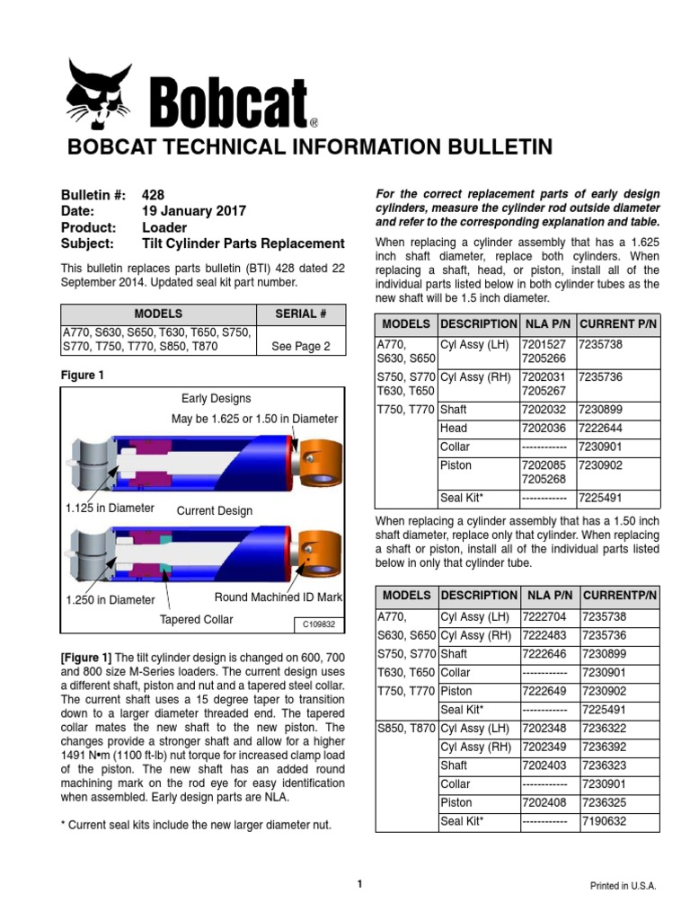 Bobcat Technical Information Bulletin - Compress | Download Free PDF | Piston | Machines