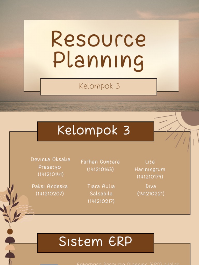 Resource Planning | PDF