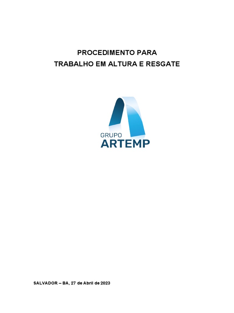 Procedimento para Execução de Atividades em PTA | PDF | Resgate | Brasil