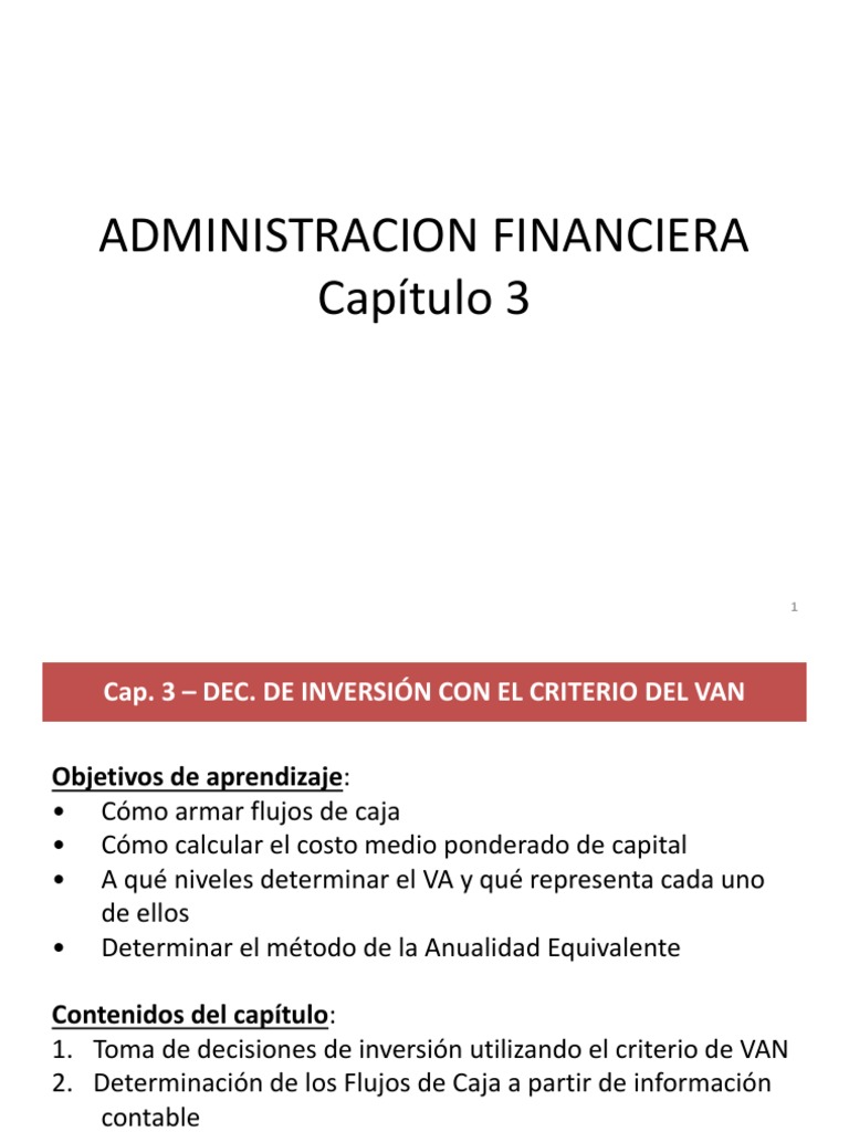 3 Clases Teoricas Cap 3 PDF | Descargar gratis PDF | Flujo de caja descontado | Contabilidad