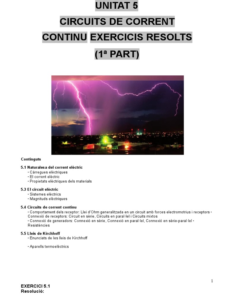 Exer Resolts Unitat 5 (C.c. 1 Part) | PDF