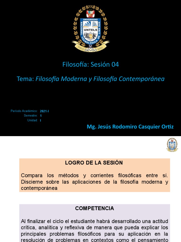Filosofia Moderna y Filosofia Contemporanea | PDF | Empirismo ...