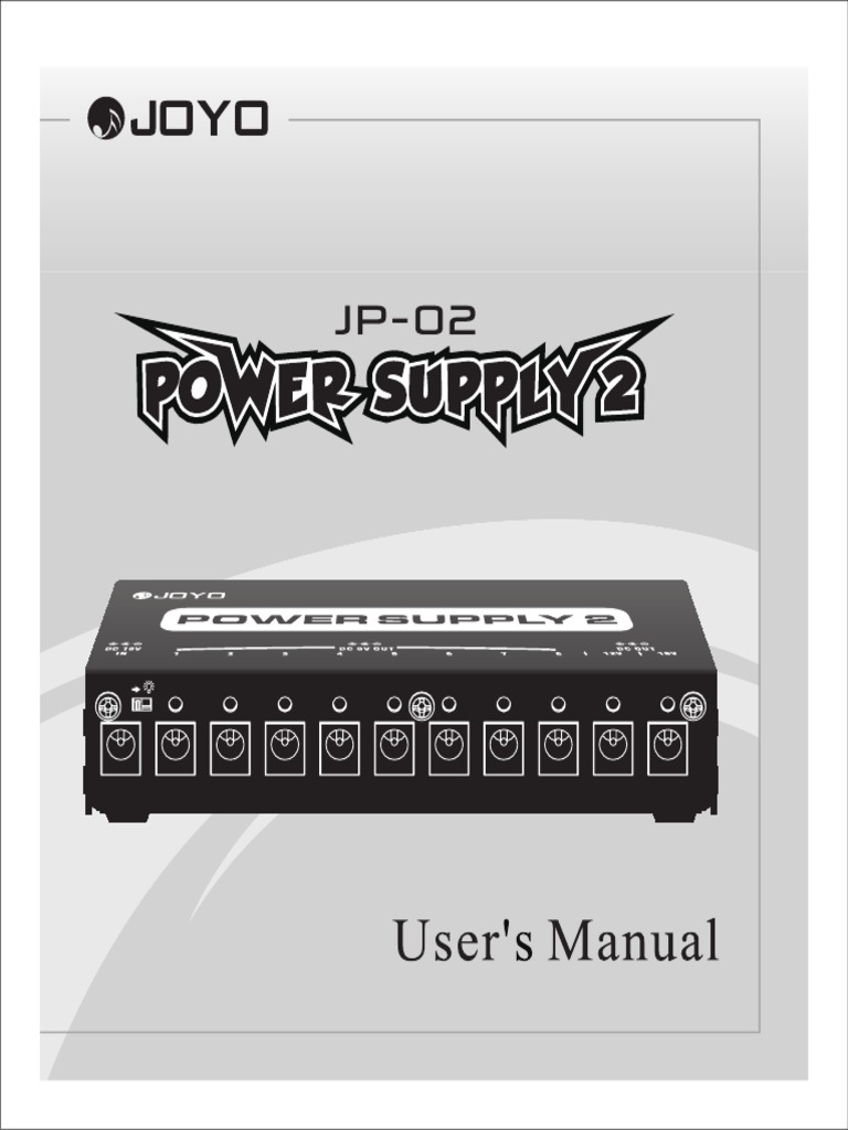 JP-02 说明书Manual | PDF
