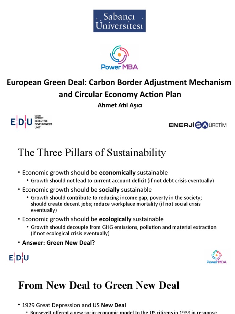 European_Green_Deal_CBAM_CEAP_asici.pptx | PDF | New Deal | Economies