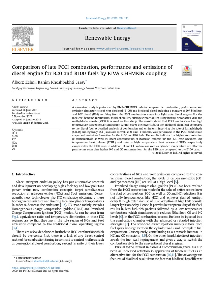 01 Comparison of Late PCCI Combustion, Performance and Emissions of ...