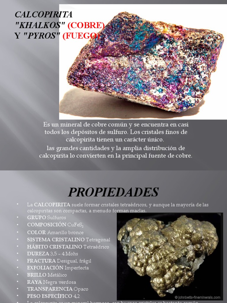 CALCOPIRITA | PDF | Cobre | Minerales