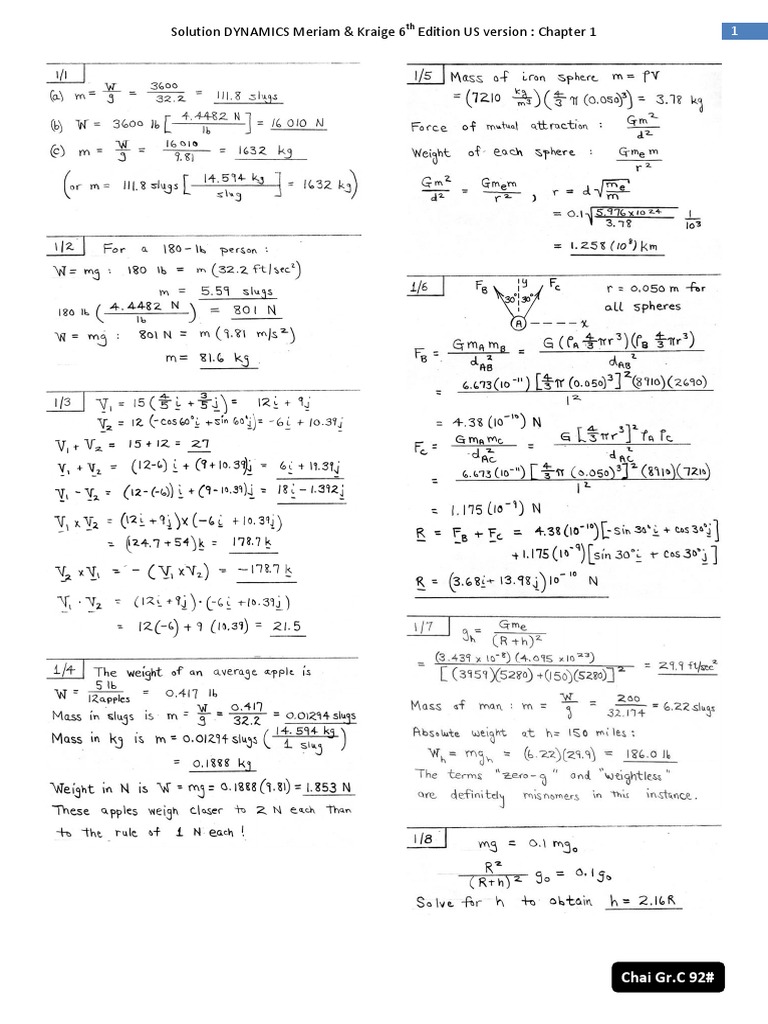 Pdfcookiecom - Engineering Mechanics Dynamics Solution Manual 6th PDF | PDF