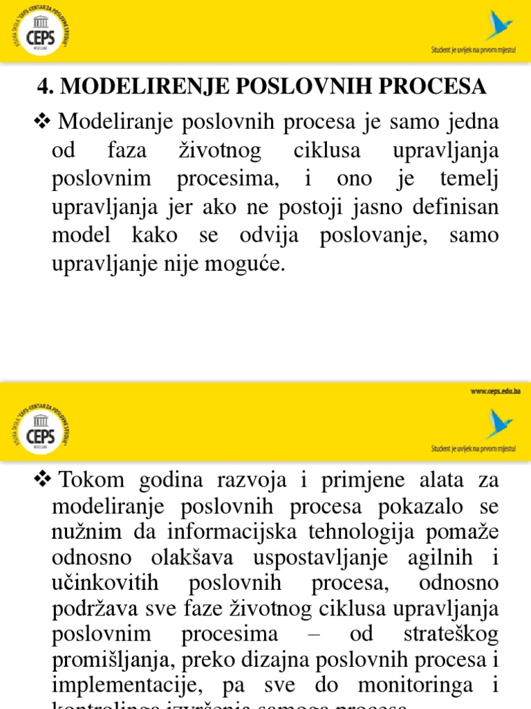 Modeliranje Poslovnih Procesa | PDF
