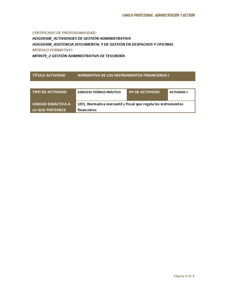 Mf0979-2-Ud1-Actividad1-Ejercicio Teorico-Practico PDF | PDF | Cheque | Pagaré