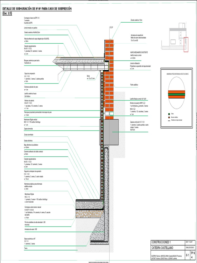 Detalle de Submuración para Subpresión | PDF | Materiales | Materiales ...
