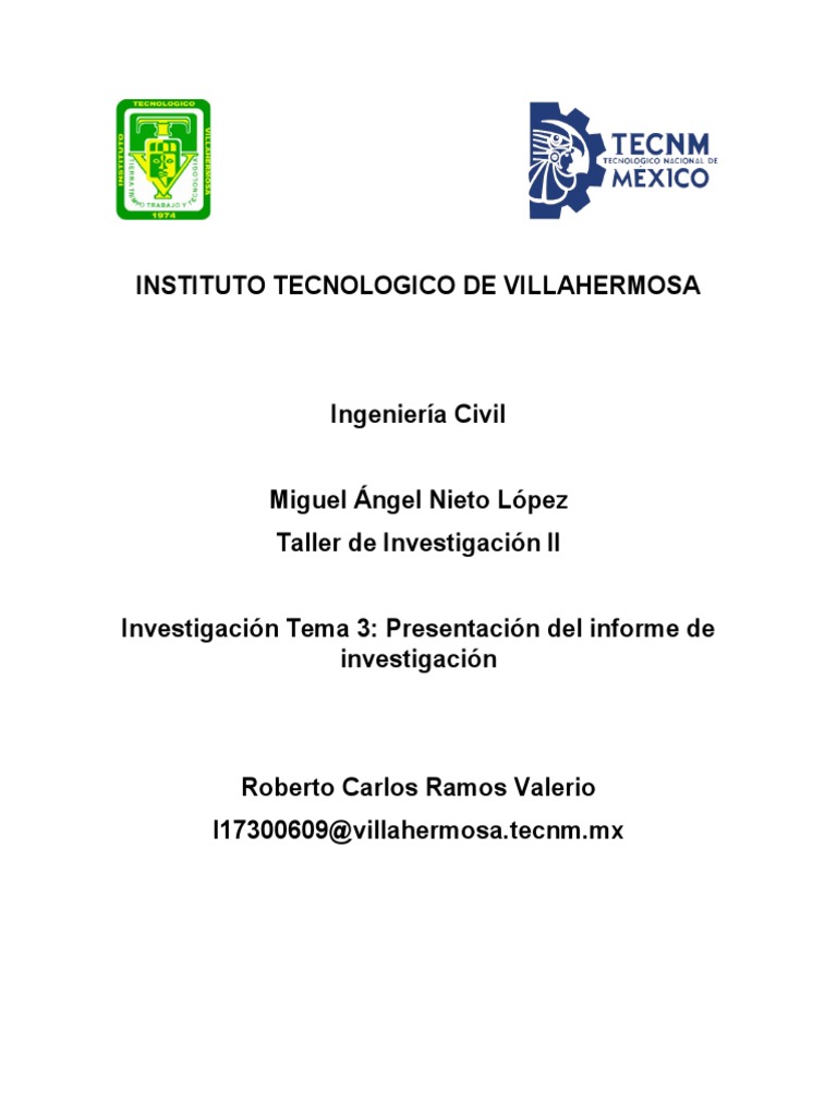 Presentación Del Informe de Investigación | PDF | Hipótesis | Muestreo ...