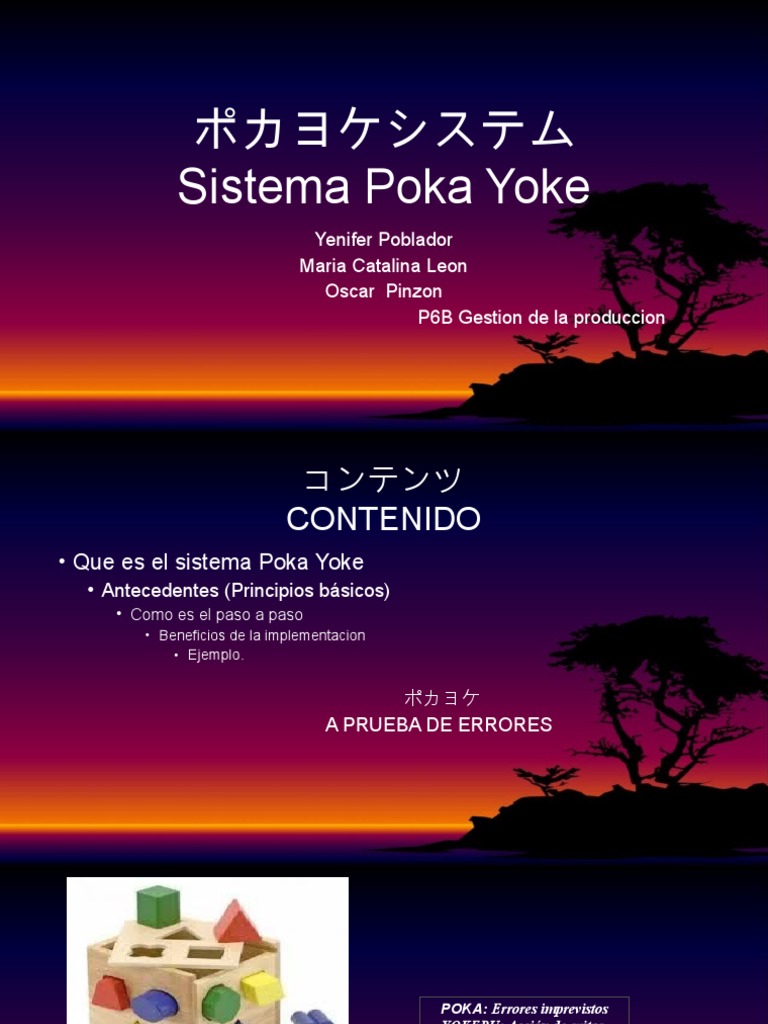 Presentacion POKA-YOKE | PDF | Business | Informática