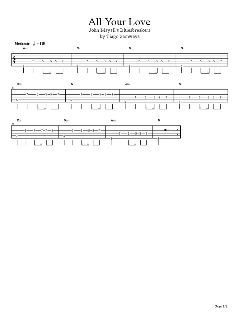 All Your Love Base 1 | PDF