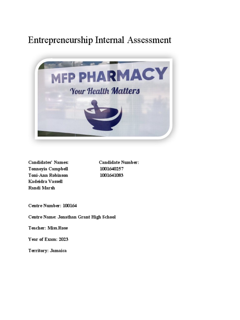 Entrepreneur IA | PDF | Entrepreneurship | Pharmacy