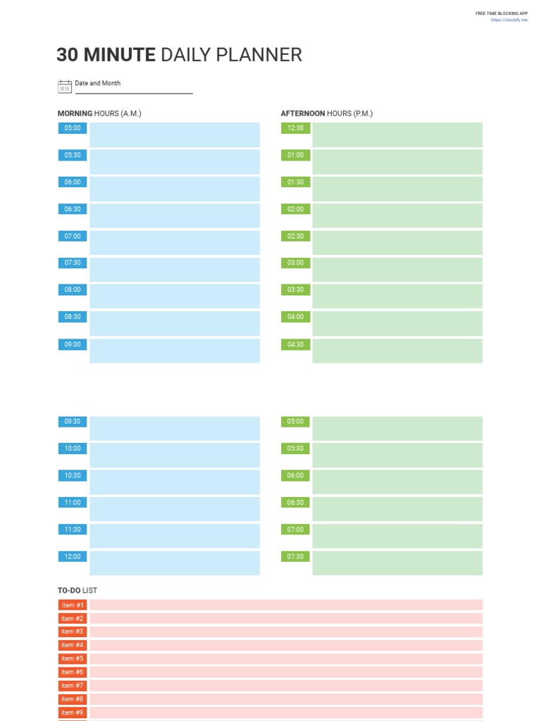 2.-30-minute-daily-planner | PDF