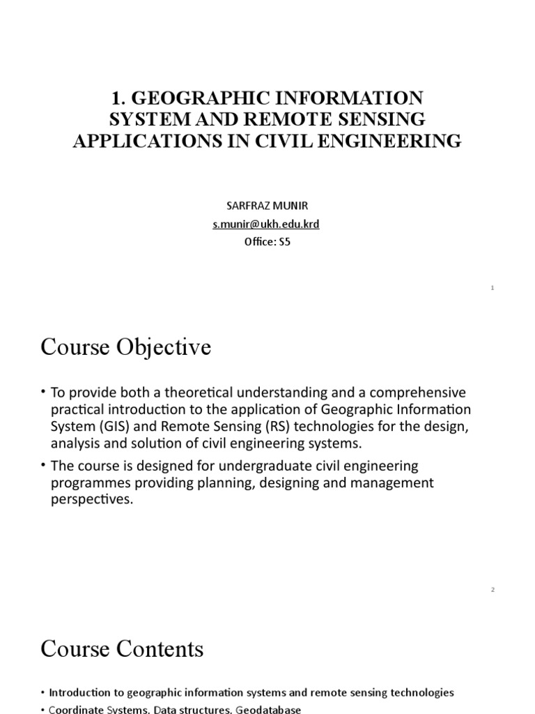 Lec 1 - Intro To GIS | Download Free PDF | Geographic Information System | Arc Gis