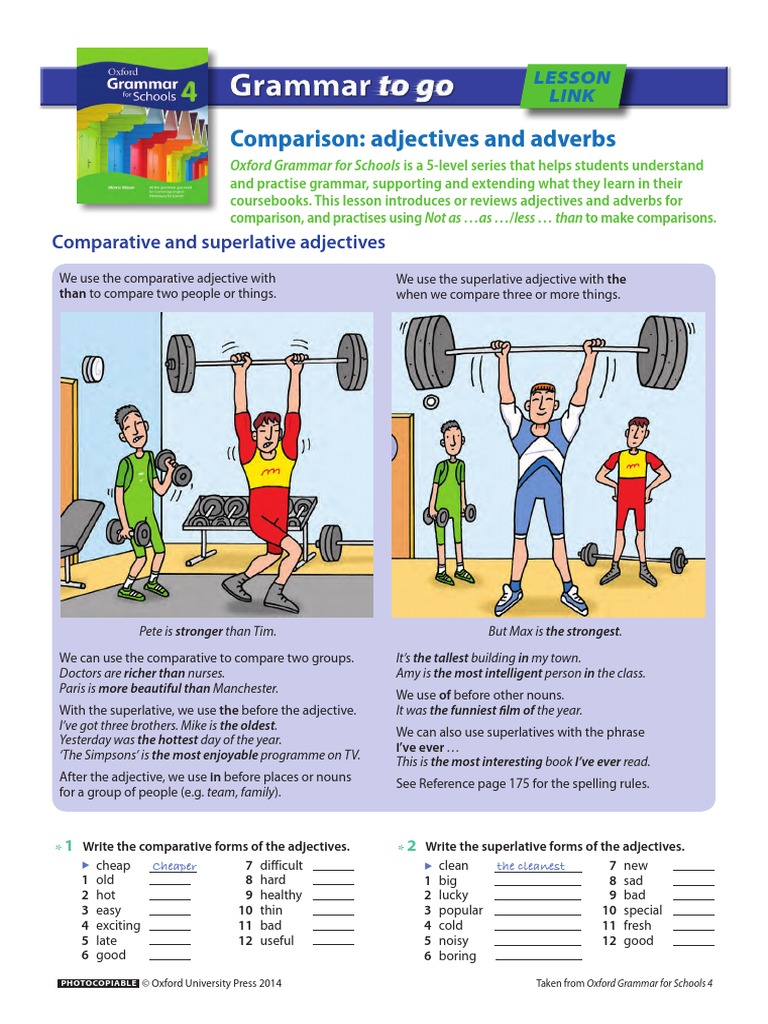 COMPARATIVE AND SUPERLATIVE - OUP - g2g - Jan14 - Ogs4 - Print | PDF ...