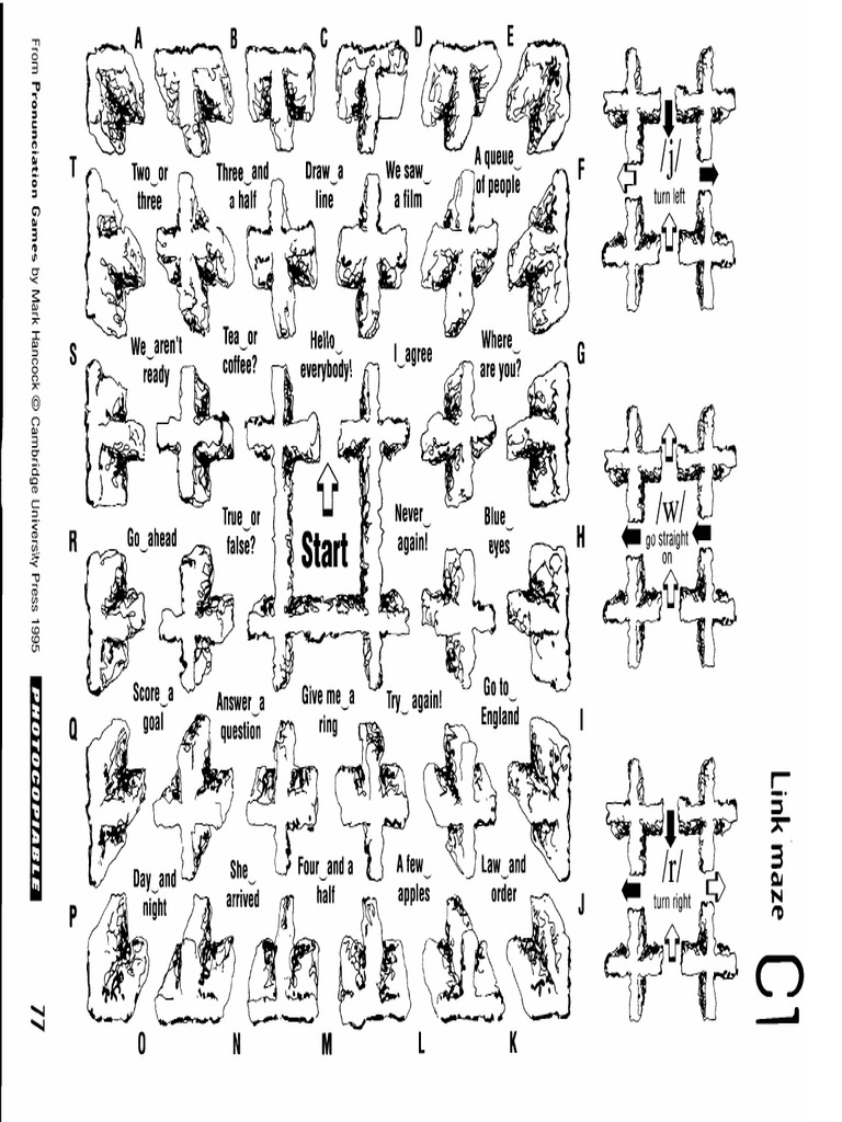 Pronunciation Games - Link Maze | PDF