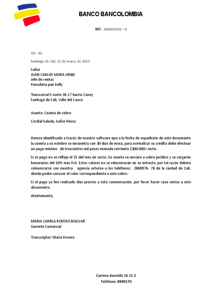 Carta Redaccion Formal | PDF