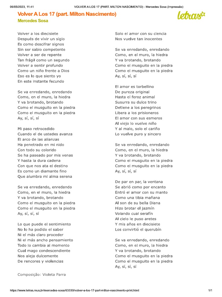 Volver A Los 17 | PDF