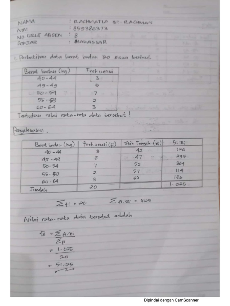 Tugas Tutorial 2 - Statistika Pendidikan | PDF
