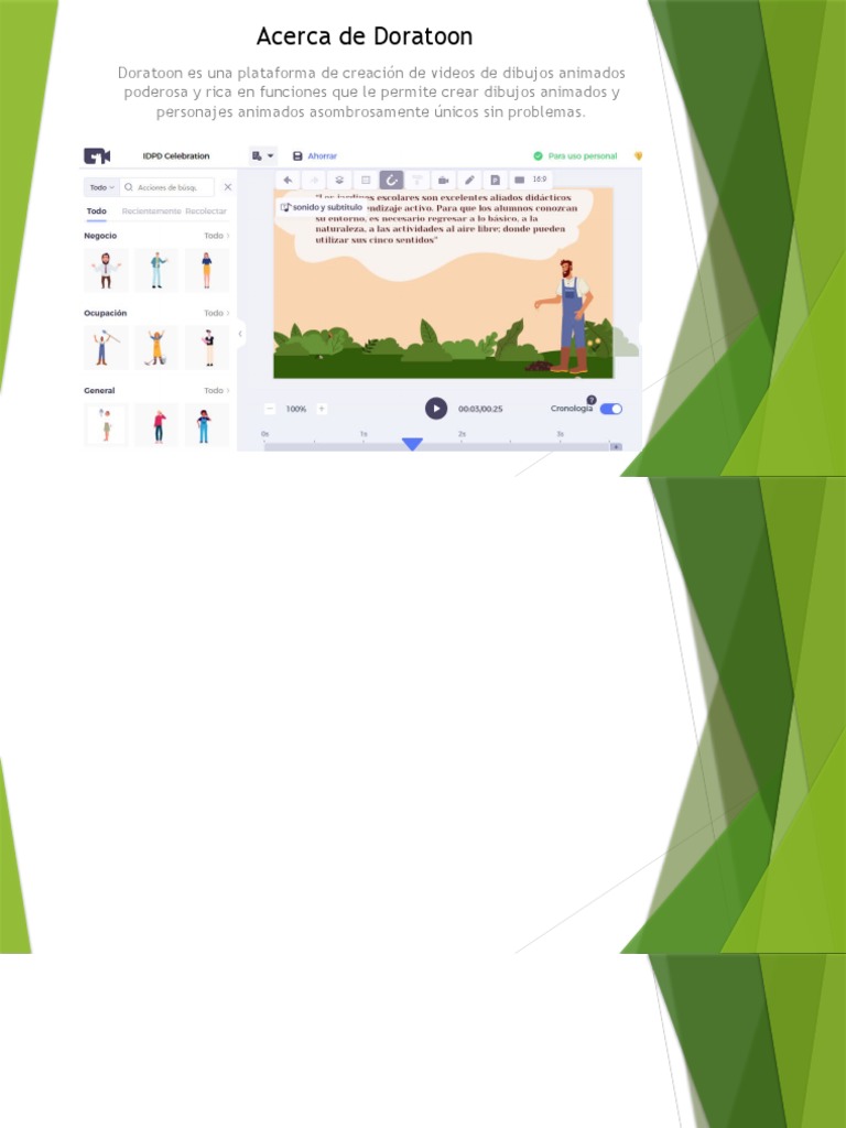 Plataforma de Creación de Videos Doratoon | PDF