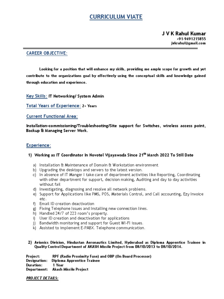 Rahul CV | PDF | Computer Network | Point Of Sale