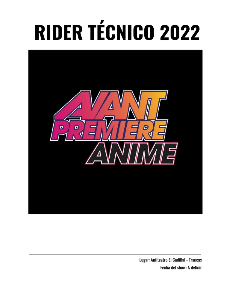 Rider técnico 2022 - 88 Blancas y Negras (1).pdf | PDF | Instrumentos ...