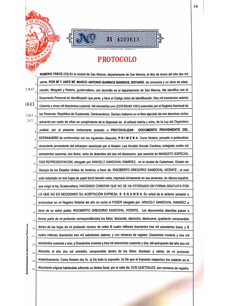 Modelo de Protocolización Imagenes | PDF