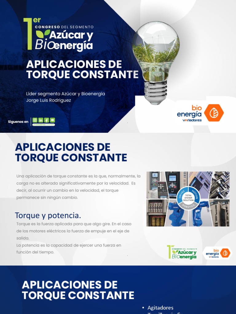 Aplicaciones Torque Constante | PDF | voltaje | Uso eficiente de energía