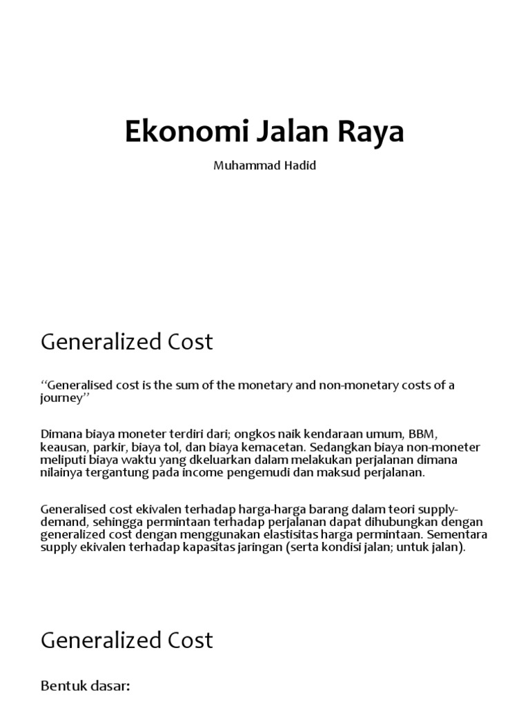 EJR-Generalized Cost | PDF