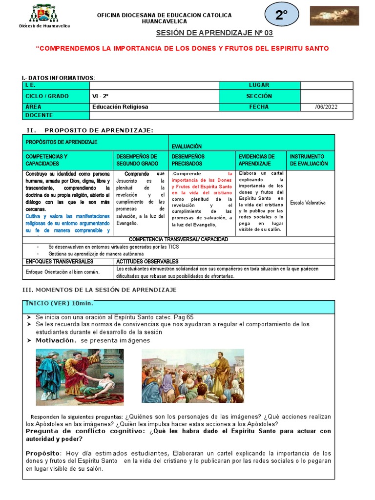 Importancia de Dones y Frutos del Espíritu Santo | PDF | espíritu Santo ...