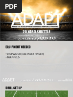 Shuttle Run Agility Test Procedure | PDF