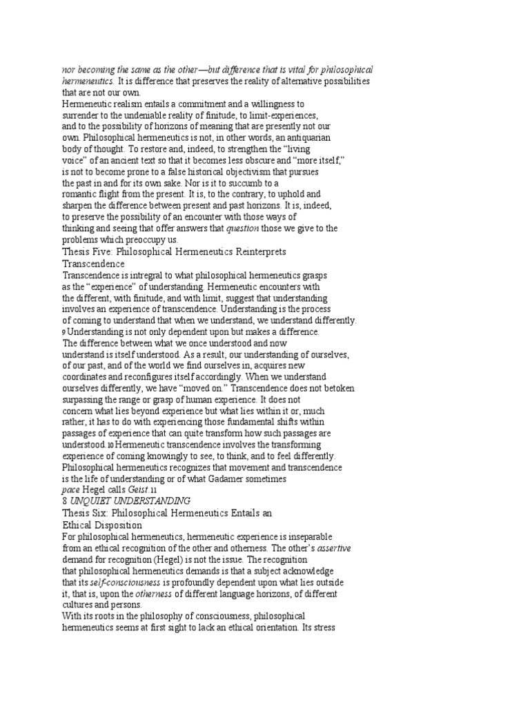 Obrisati | PDF | Experience | Hermeneutics