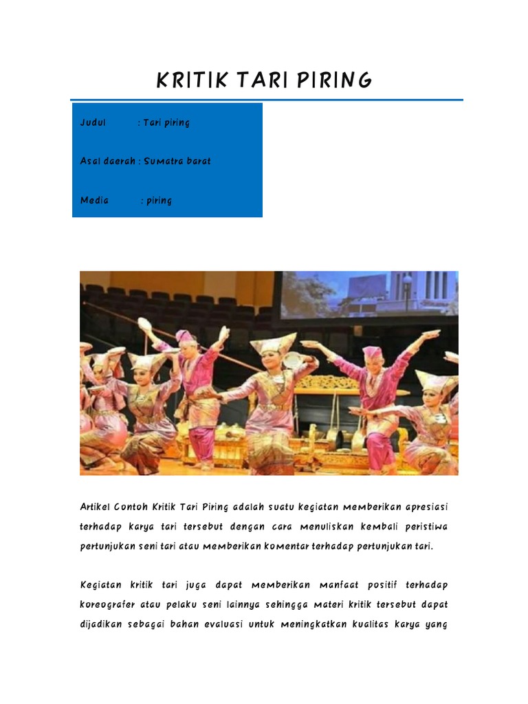 Kritik Tari | PDF | Seni