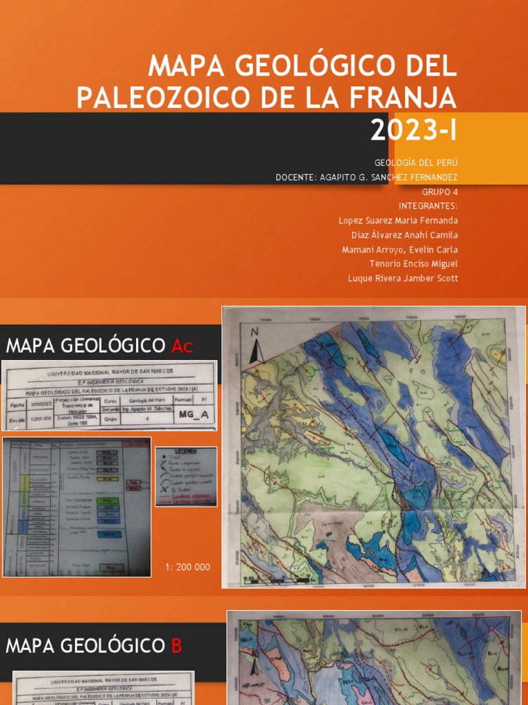 Mapas geológicos del Paleozoico de la Franja Costera Peruana a escala 1 ...