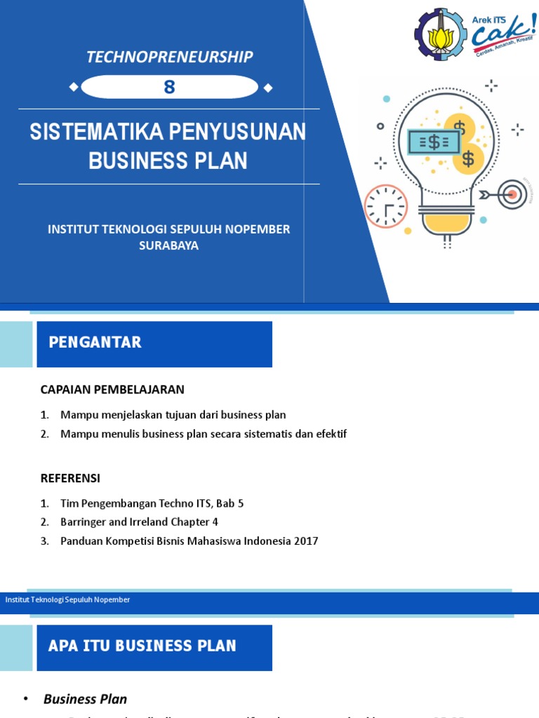 Sistematika Penyusunan Business Plan | PDF | Karier & Perkembangan