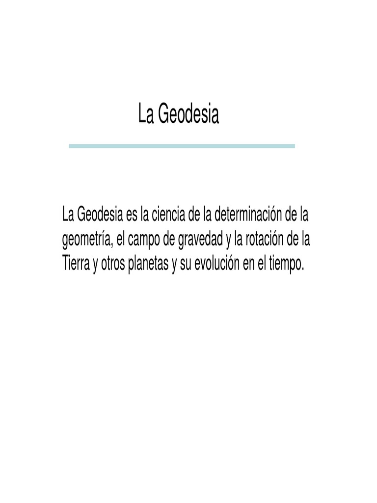 Geodesia Fisica PDF | PDF | Geodesia | Tierra