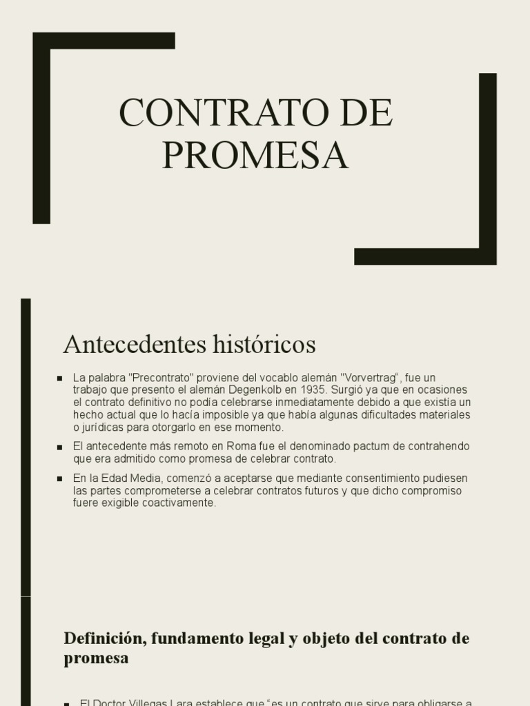 Contrato de Promesa y de Opcion | PDF | Conceptos legales | Justicia