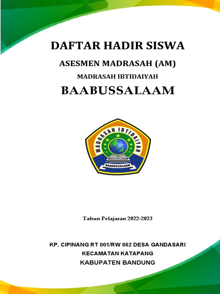 Cover Daftar Hadir Am 2023 | PDF