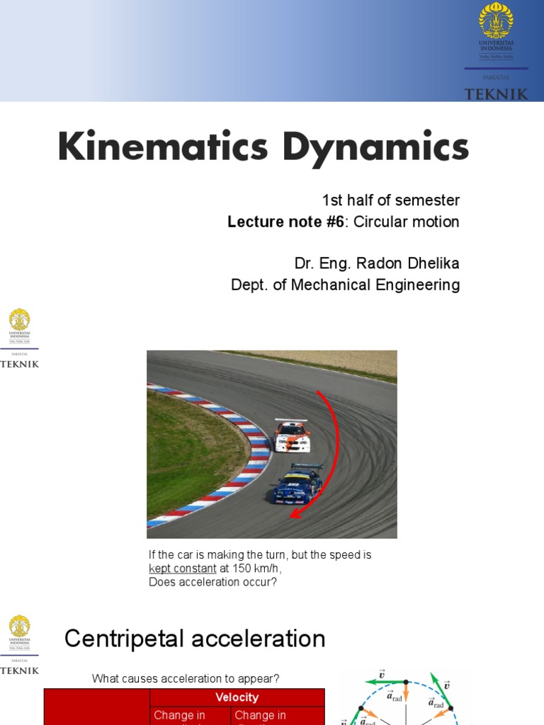 Kindin Lec6 PDF | PDF | Acceleration | Speed