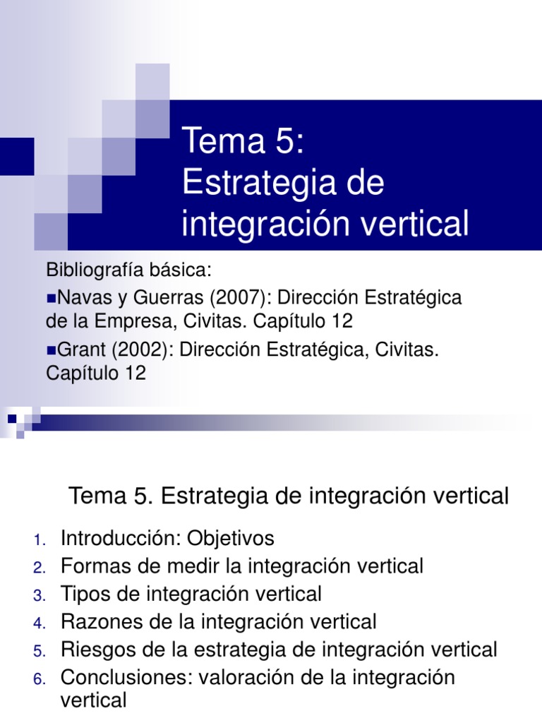 Estrategia de Integración Vertical Empresarial | PDF | Negocios ...