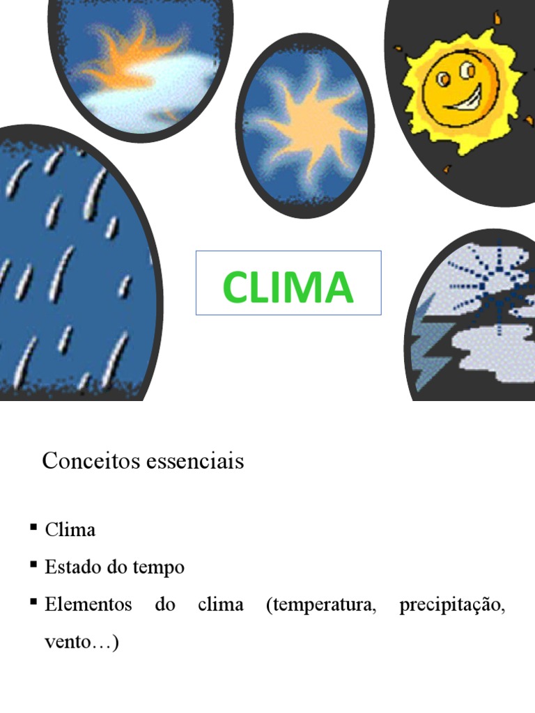 1 - Estado Tempo - Clima - Elementos - Fatores Climaticos | PDF | Clima | Clima