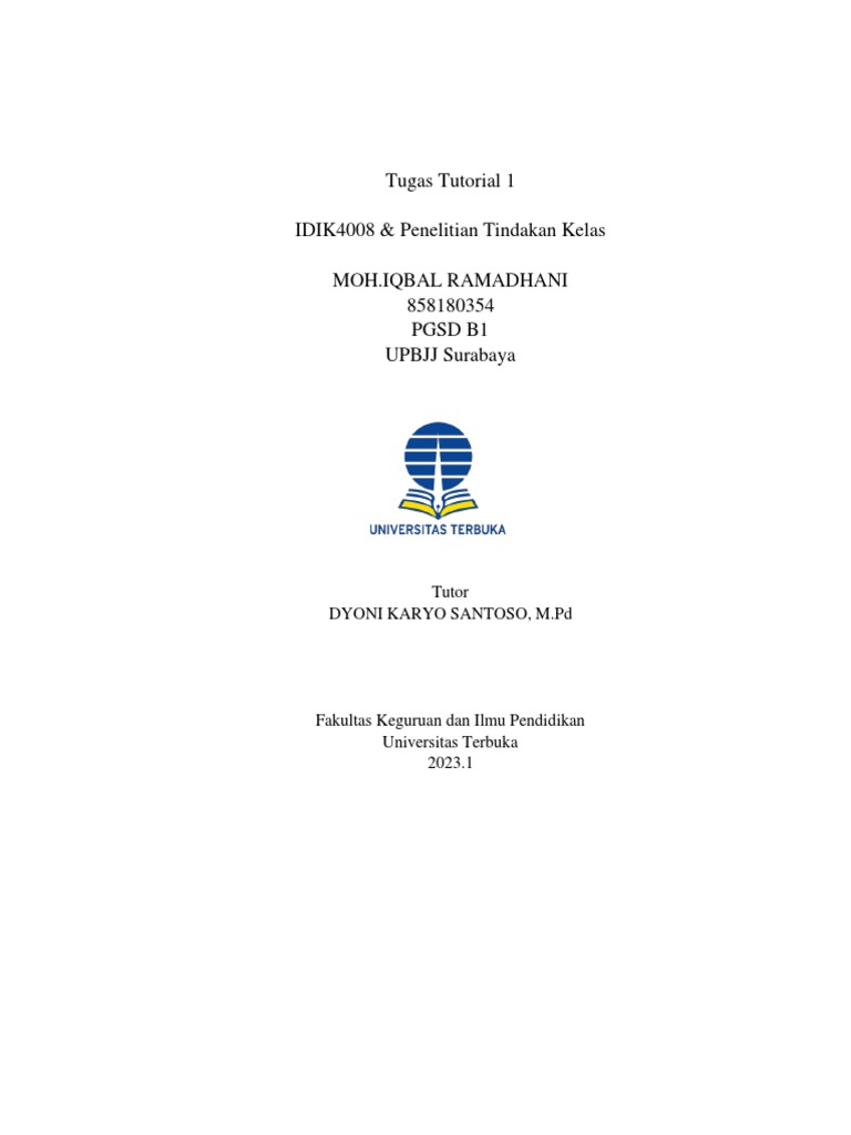 Moh - Iqbal Ramadhani 858180354 TT 1 PTK PDF | PDF